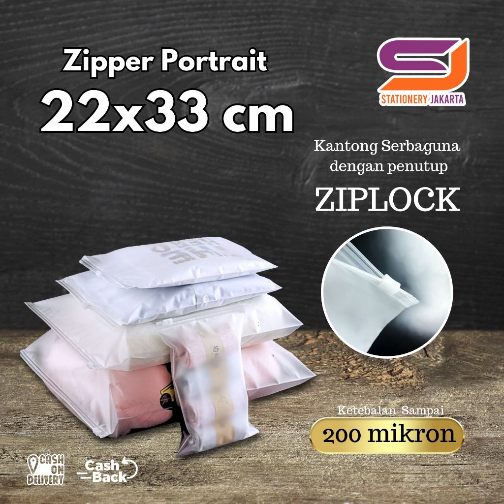 Zipper Bag Portrait Transparent Doff Organizer Bag Pouch Plastic ...