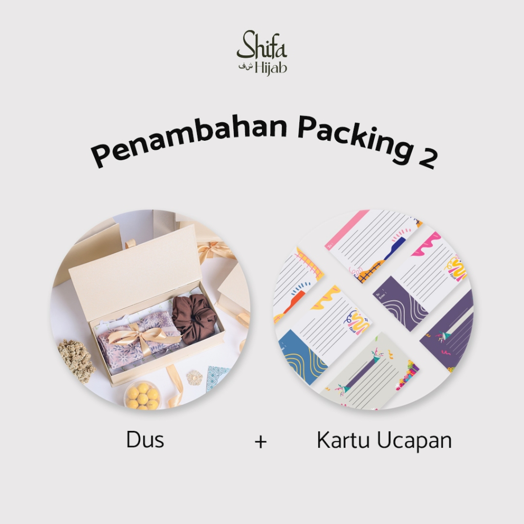 Shifa HIJAB Added PACKAGING And Greeting Cards | Shopee Philippines