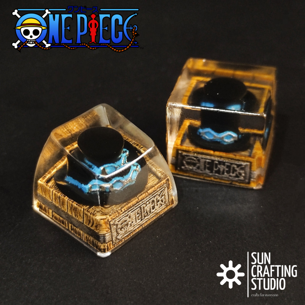 Artisan Keycap One Piece Custom Keyboard Keycaps Anime Sabo Hat ...