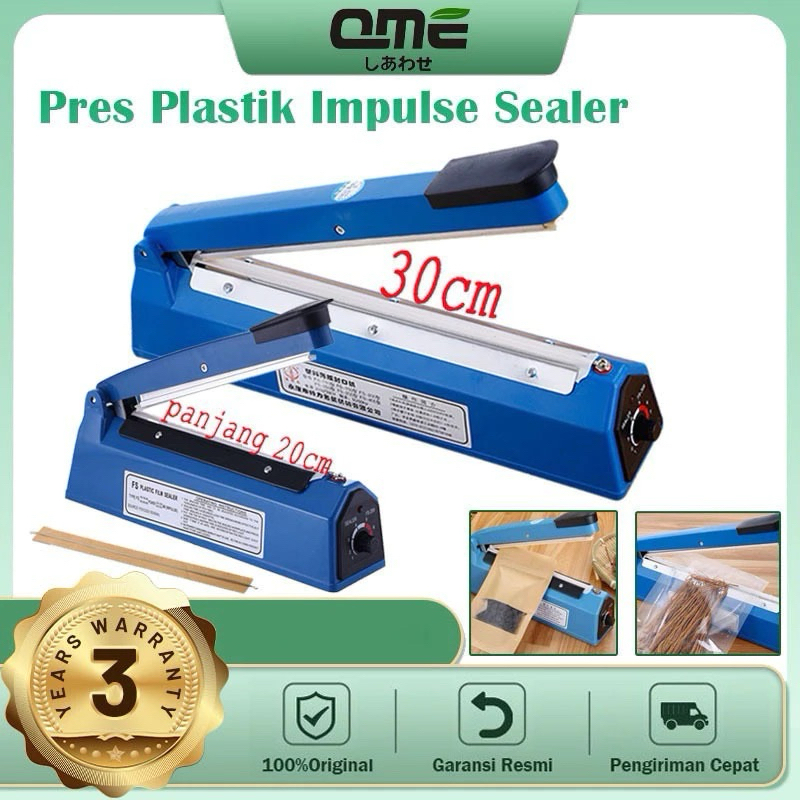 MESIN Plastic Sealer Impulse Press Machine Plastic Sealer / Food Cover ...