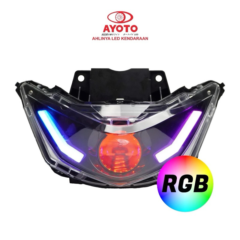 HEADLAMP REFLECTOR FULL SET BEAT DELUXE BILED PROJECTOR 2INKI 40WATT ...