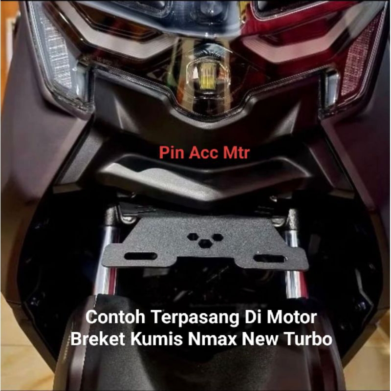 Nmax New Turbo PNP Mustache Front Number Plate Bracket | Shopee Philippines