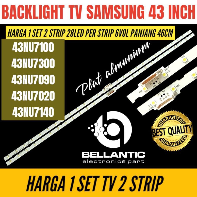 Samsung 43inch LED TV BACKLIGHT 43NU7100-43NU7300-43NU7020-43NU7090 ...