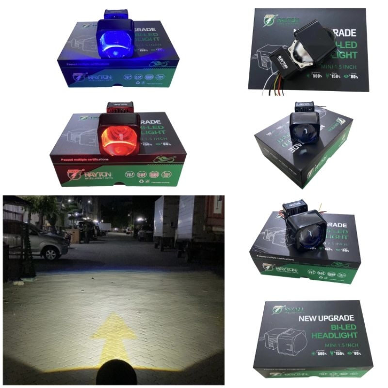 Biled Matrix RTD Rayton X1 1.5 Inch Blue Lens Devil Led 50w Fan ...