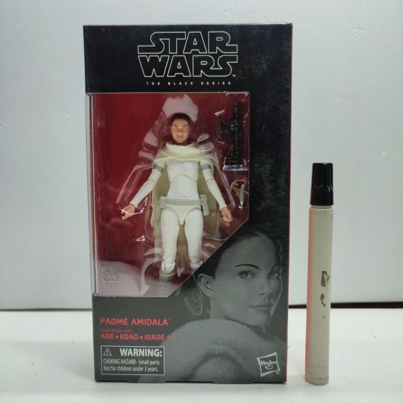 Action figure toy Padme amidala jedi master star wars black about 6 ...