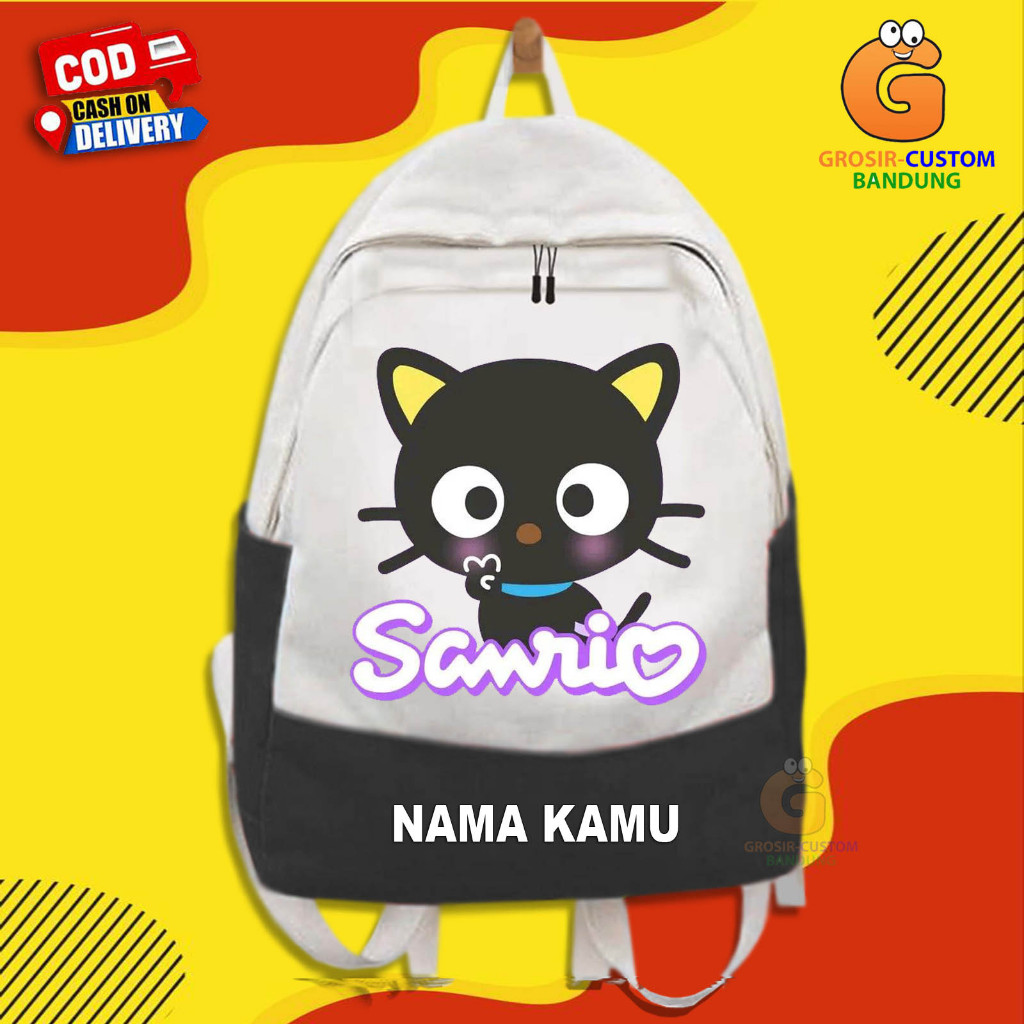 Sanrio Chococat Animation Unisex Children's School Backpack Free Name ...