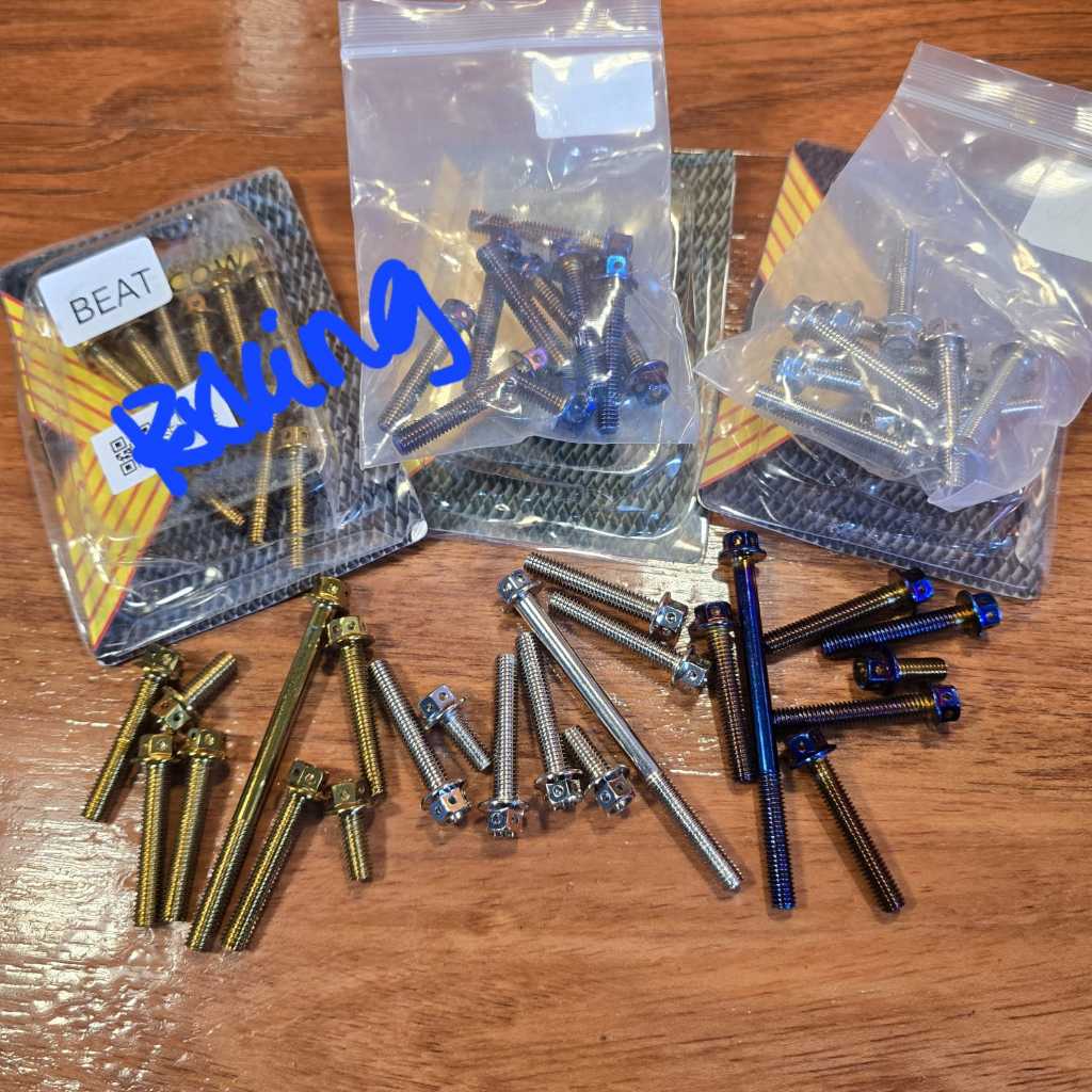 MESIN Rxking - chrome and gold probolt bolts for magnetic and clutch ...