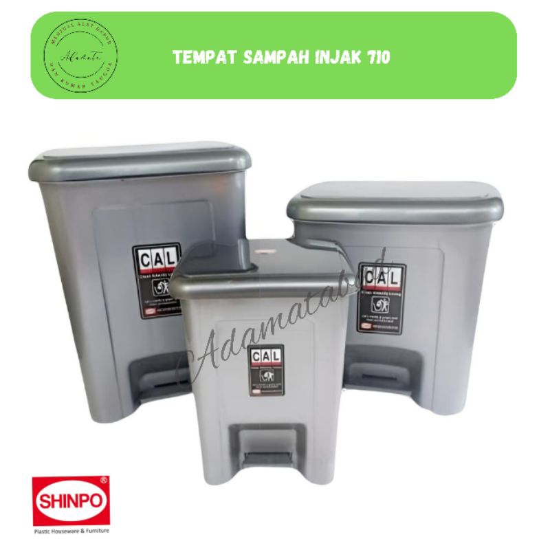 Trash Trash Trash 10L Step On Dustbin 710 CAL Cielo | Shopee Philippines