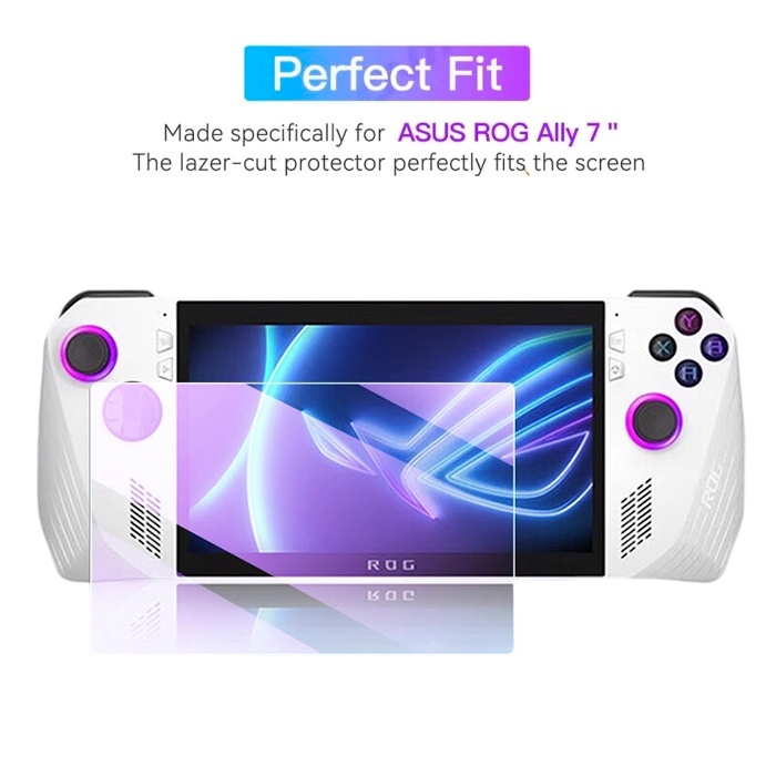 LAYAR Poly Tempered Glass Blue Light Asus Rog Xbox Ally X Anti ...
