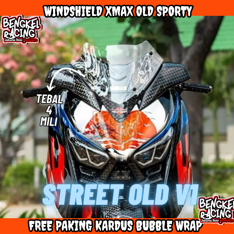 Windshield Xmax old Sporty Street V1. Visor Xmax old Type Street old V1 ...