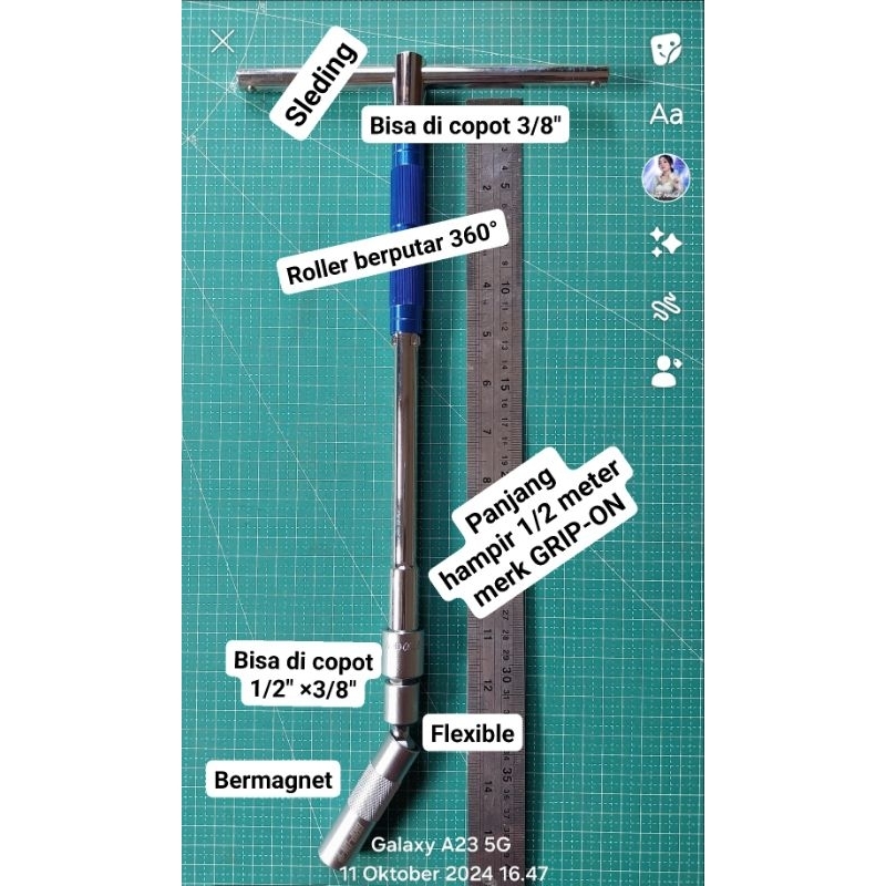 MATA 360 SPARK PLUG KEY PCX160 ADV160 CBR 250RR FLEXIBLE SOCKET EYE 3/8 ...