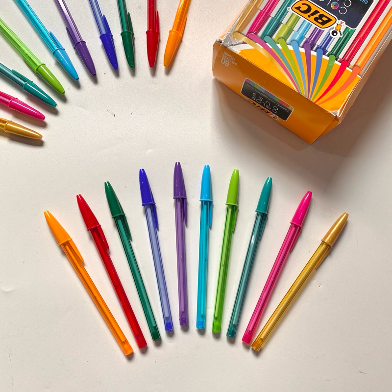 Bic Cristal Color Cues 1.2mm (10Colors/Set) | Shopee Philippines