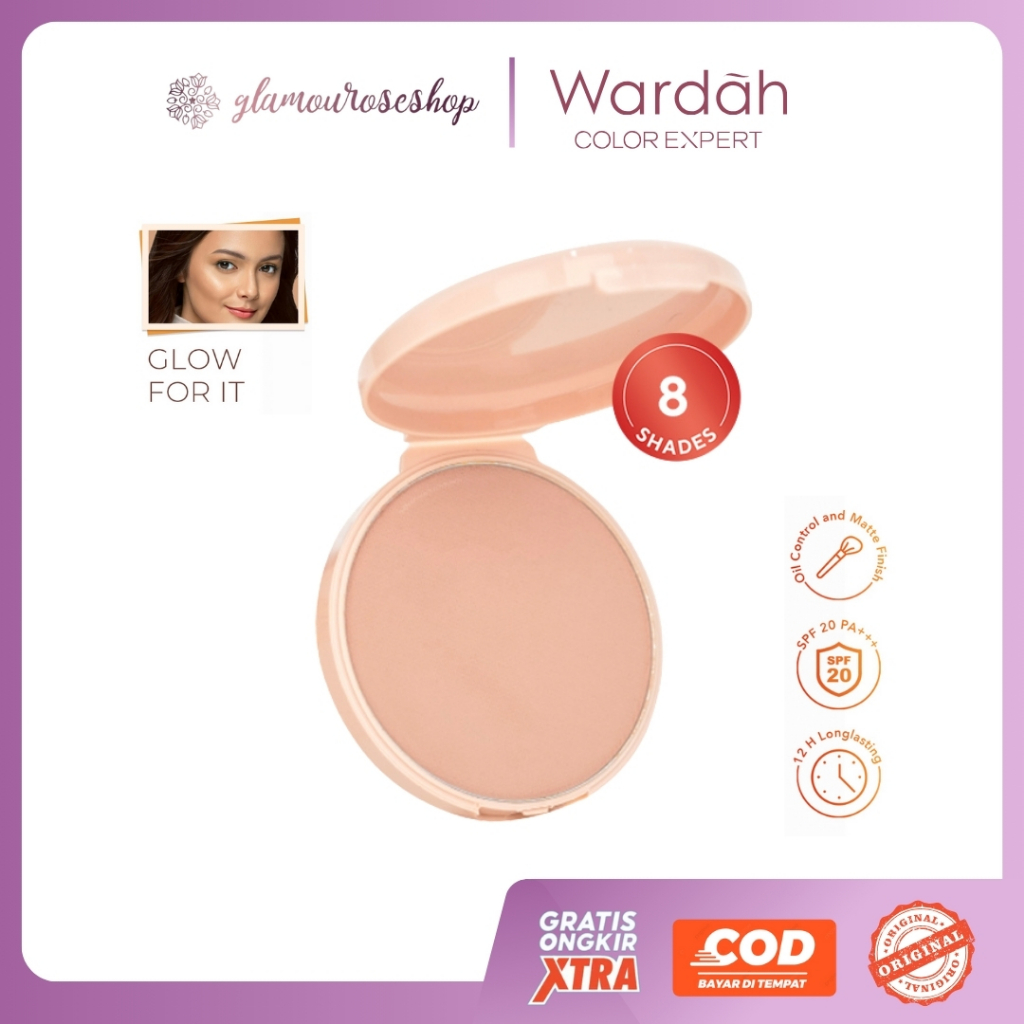 Wardah Colorfit Velvet Powder Foundation Refill - Pressed Powder With ...