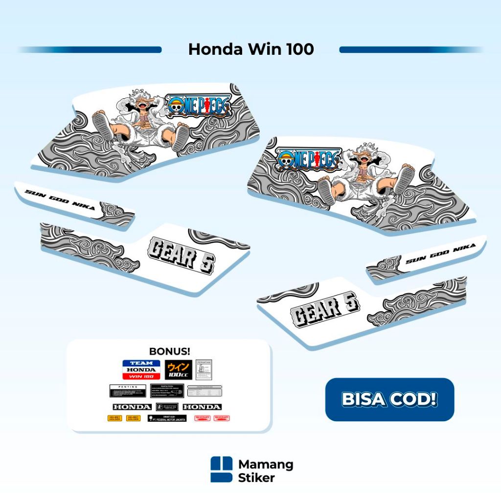 Original Honda Win 100 Striping (61) Variations Trail Treill Trill ...