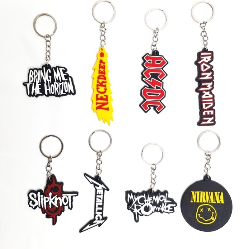 GANTUNGAN Outer band keychain/ rock band keychain/ metal band keychain ...