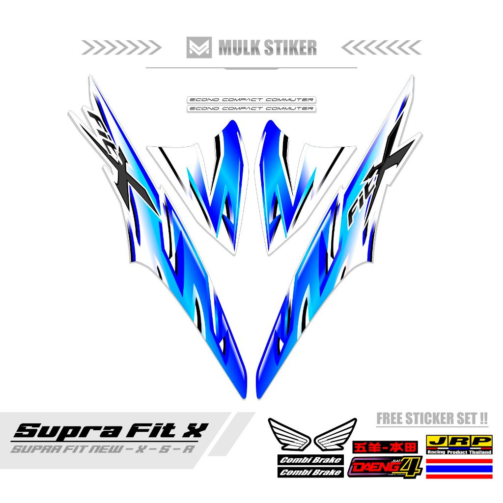 STRIPING SUPRA FIT DECAL / STOCK DECAL / VARIATION / ORI / THAILAND ...