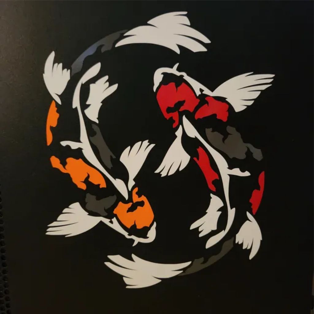 Catalog_amirah Unique Koi Fish Vinyl Decal Sticker | Shopee Philippines