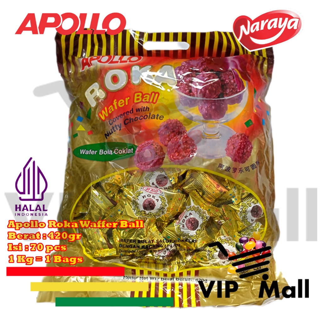 Apollo Roka Choco Ball 420Gr Contains 70 Pcs | Shopee Philippines