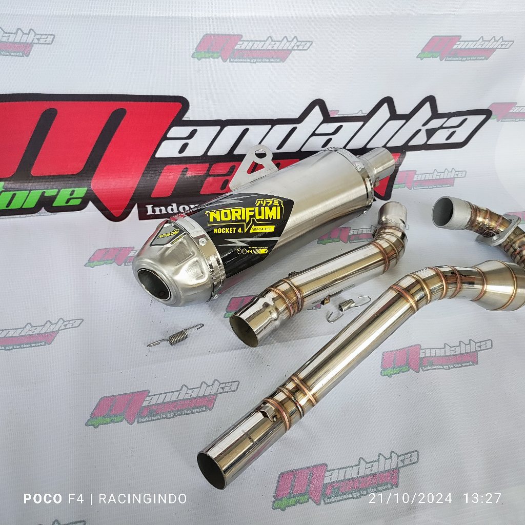 1 Set Norifumi Over Japan Fmf F4 38 Mm Pipe Canister 1 Set For Xr150