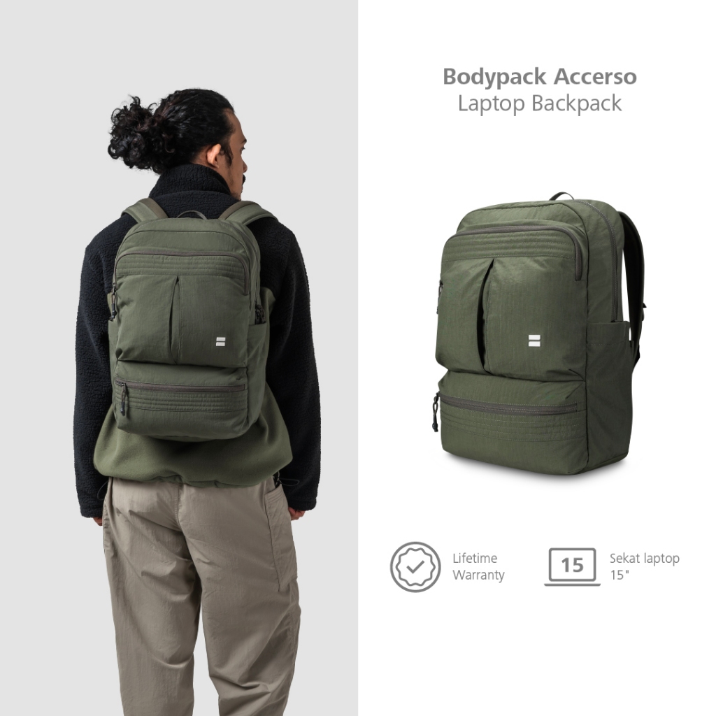 Bodypack Accerso Laptop Backpack 15 Inch Lightweight Multifunctional ...