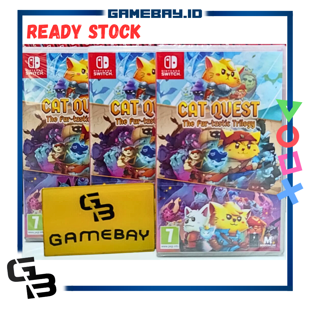 Nintendo Switch Cat Quest the Furtastic Trilogy (Paint quest 1 2 3 / I ...