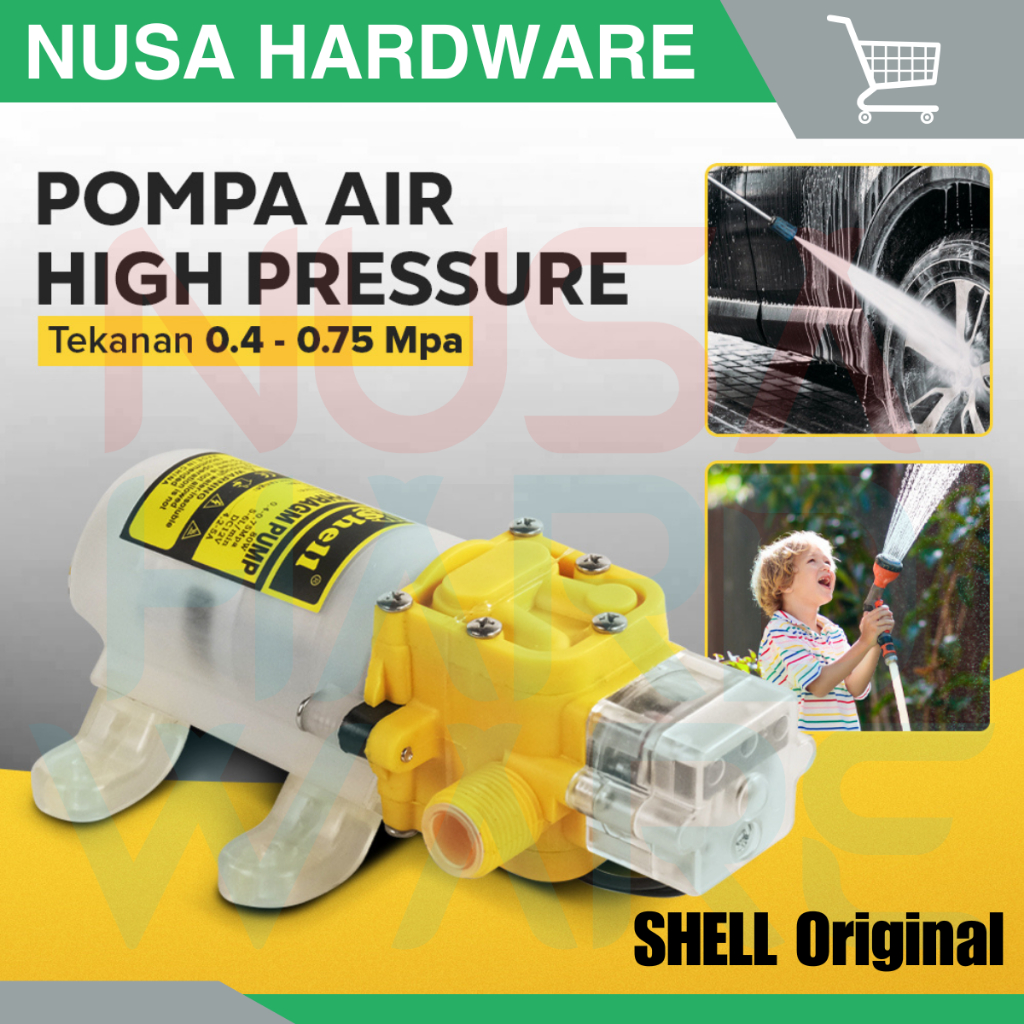 Shell Water Pump DC 12V High Pressure Car Washing Water Diaphragm Pump ...