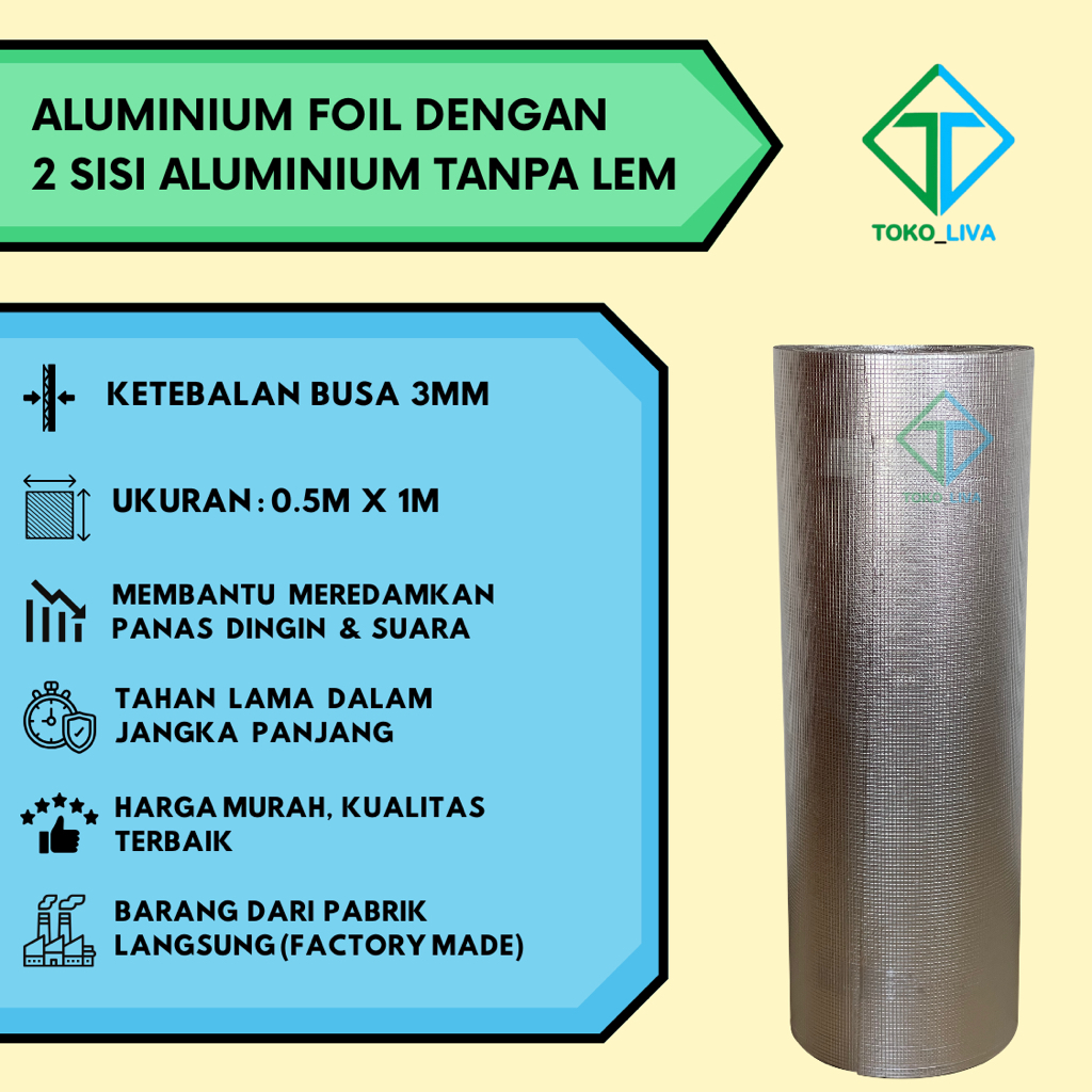 Car aluminum foil heat damper with non-adhesive glue 3mm thick per 5m ...