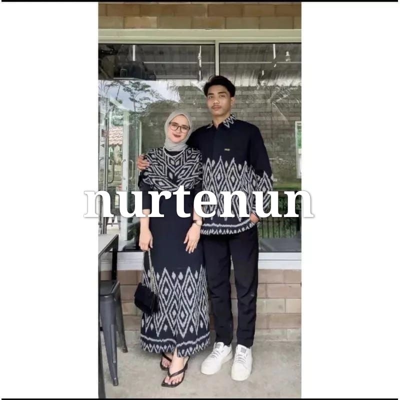 Clara Couple Set Black Pyramid Dress Men Women Pair Clothes Couple Set ...