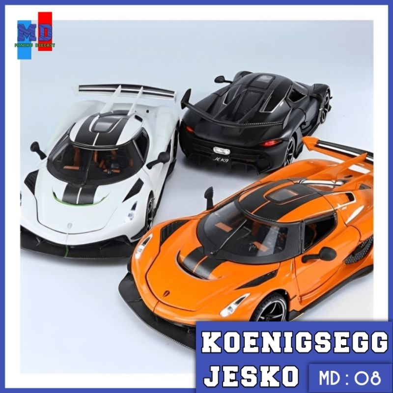 Koenigsegg Jesko 1/24 Scale Faster Hypercar Diecastt Toy | MD 08 ...
