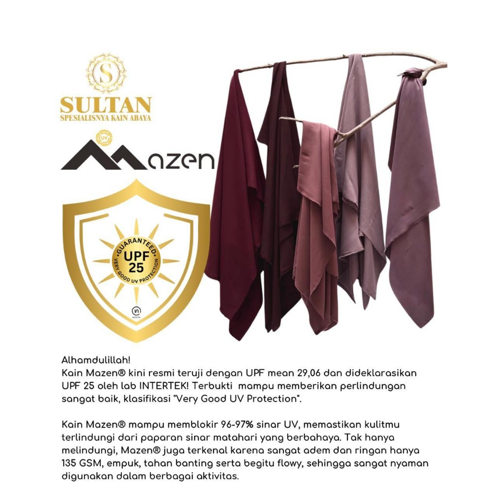 Mazen ANTI UV SULTAN FABRIC UPF 25 PLAIN - SHADE GREEN (price per 0.5m ...
