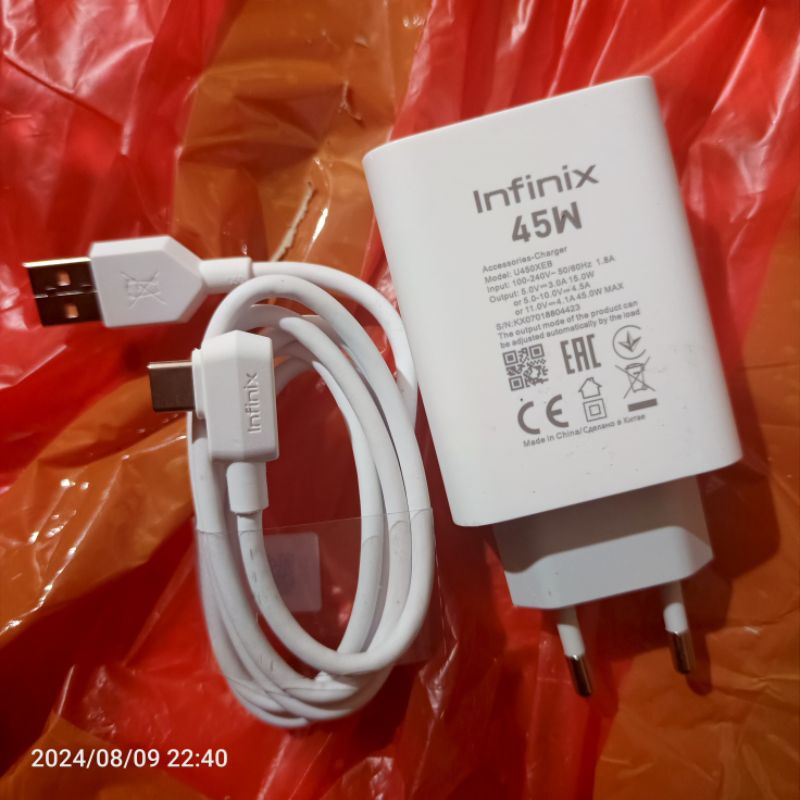 INFINIX GT 20 Pro Charger. Original Fastcharging 45W | Shopee Philippines