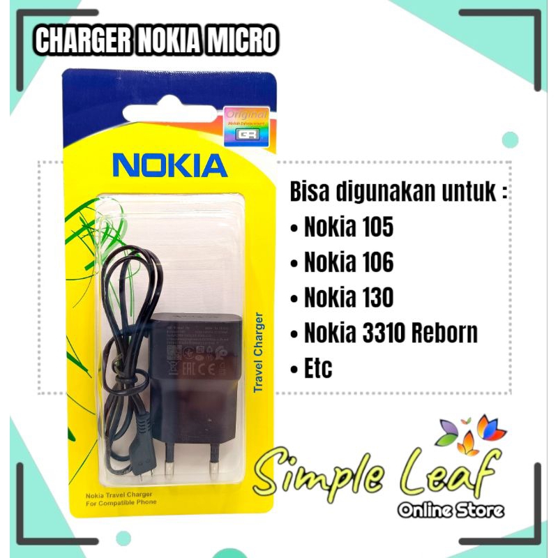 Nokia 105 - 106 - 130 - 3310 Reborn Micro Casing Charger Original 99% ...