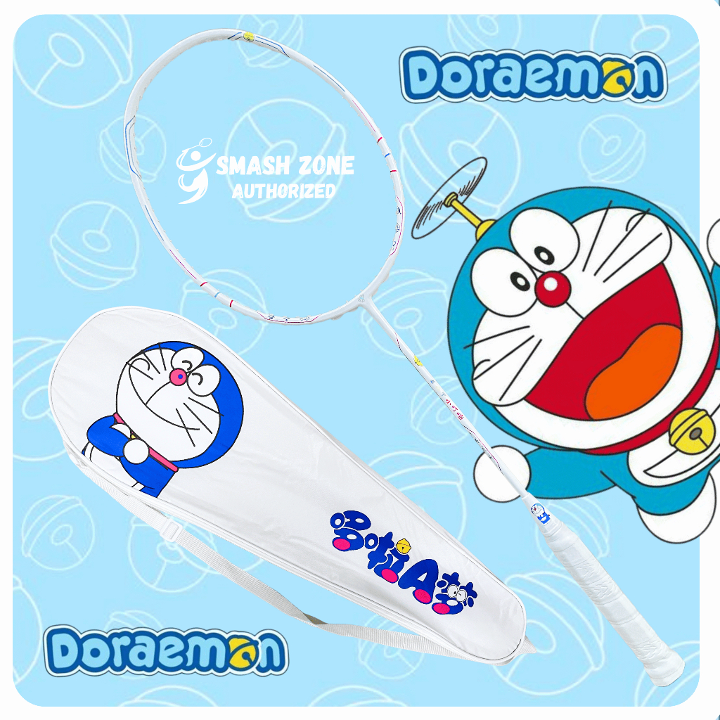 Doraemon Character Badminton Racket 30 Lbs Limited Edition Full Carbon ...