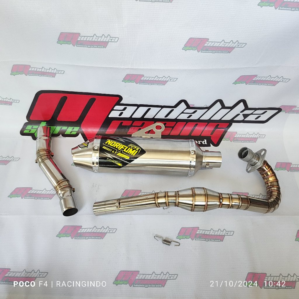 Canister pipe Norifumi Rocket 4 ไมีย์ย์ョ民ร for xrm 110 xrm 125 honda ...