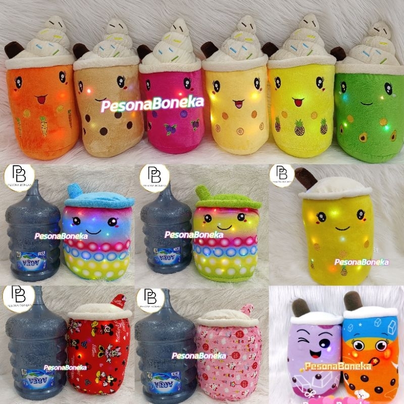 Giant Jumbo Large and Medium Size LED Light Boba Viral New Trend ...