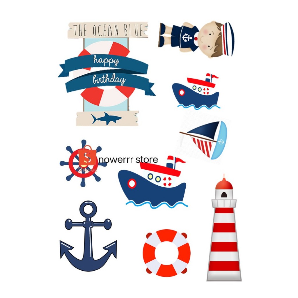 Custom SAILOR Theme Cake Topper/BIRTHDAY Sailor Topper | Shopee Philippines