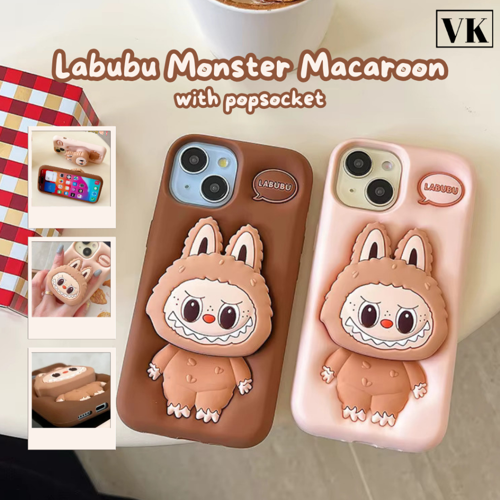 3d Labubu Macaron Monster Case For iPhone | Shopee Philippines