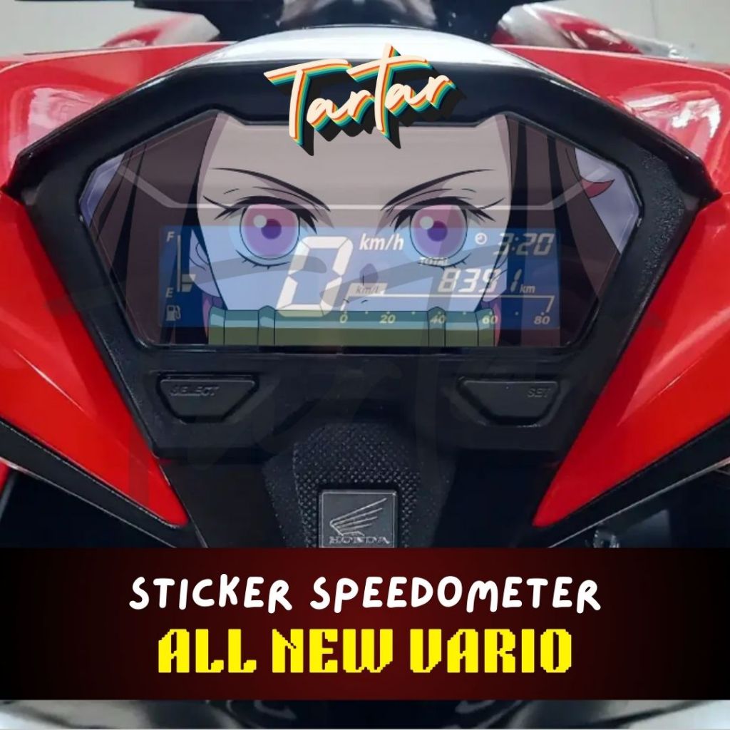 All New Vario Anime Spido / Speedometer Transparent Sticker | Shopee ...