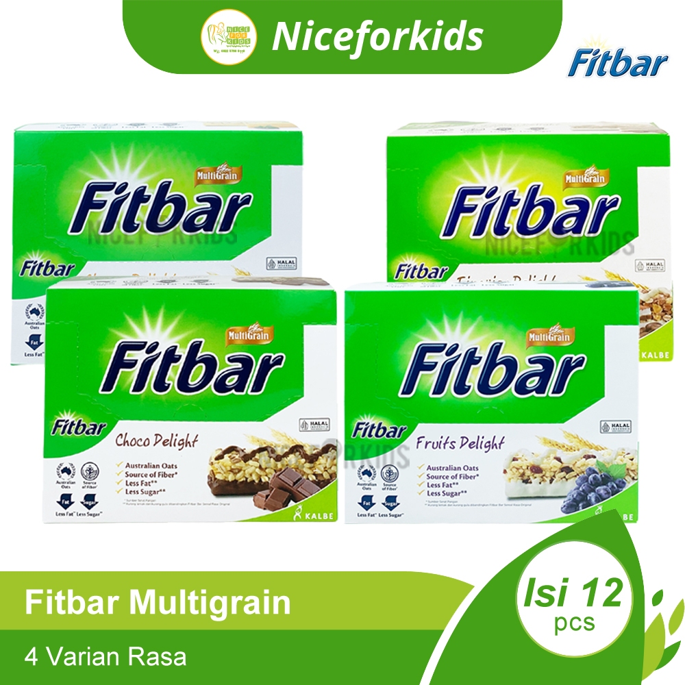Fitbar Instant Snacks for Diet 1 box contains 12 pcs (20gr) | Shopee ...