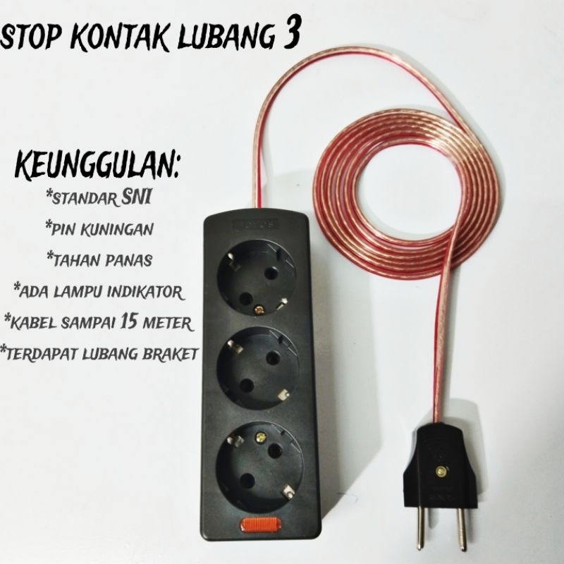 New product 3 hole socket with 1 to 15 meter cable | Shopee Philippines