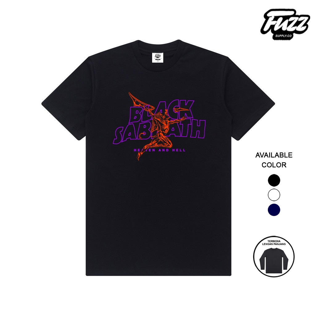 Fuzz - Tshirt Band Black Sabbath Heaven And Hell Metal Music T-shirt ...