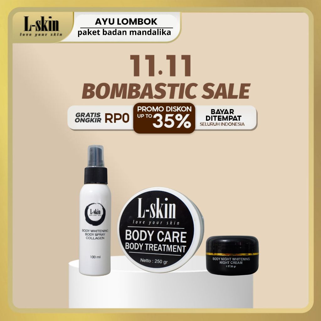 L-skin / lskin / L skin Mandalika Body Package (Bundling) | Shopee ...