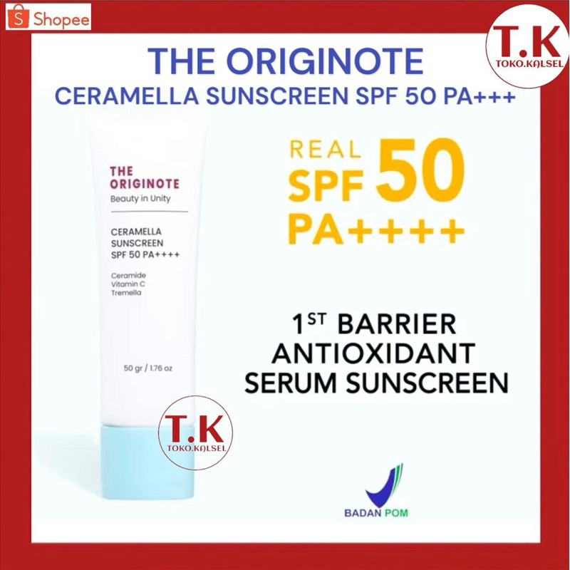 The Originote Ceramella Sunscreen SPF 50 PA+++ The Originote | Shopee ...