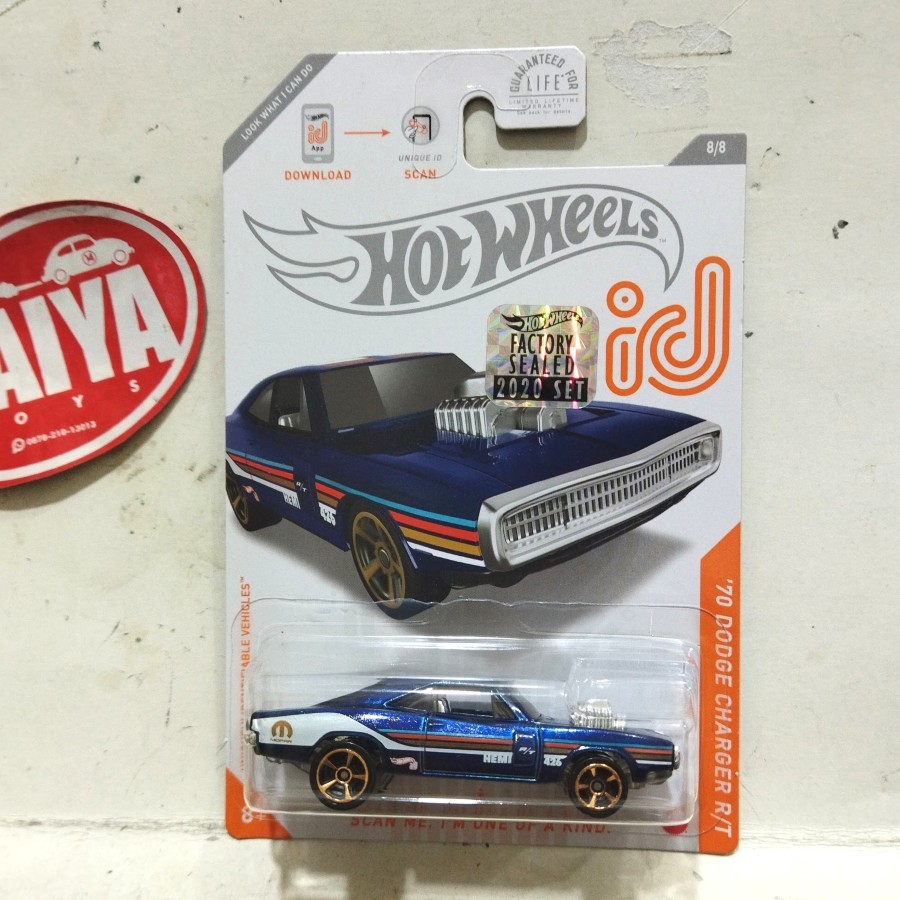 Hot Wheels id '70 DODGE CHARGER R/T HW Factory Sealed 2020 Scan Game ...