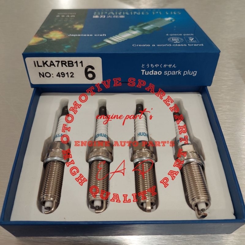 Iridium SPARK PLUG NISSAN TEANA JUKE SERENA MARCH ILKA7RB11 1SET 4PCS ...