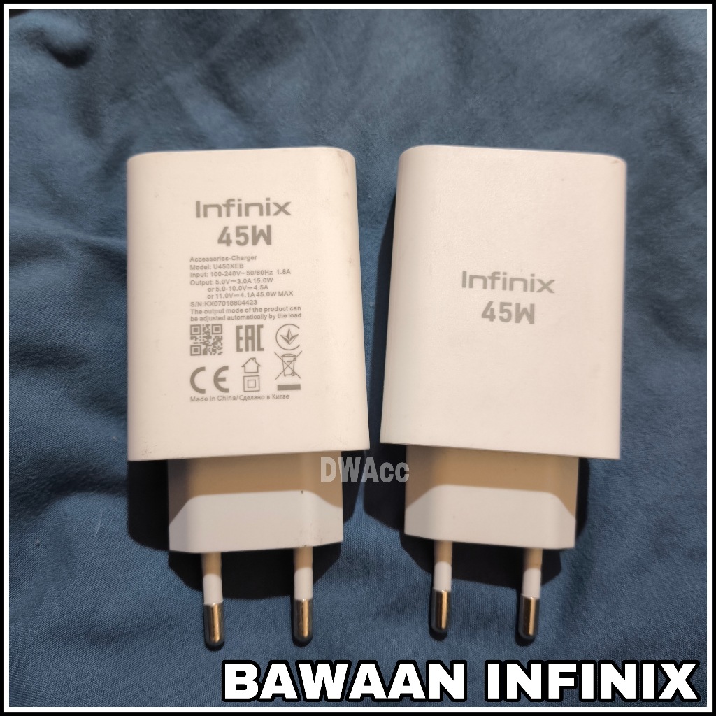 Infinix 45W Adapter Built in Note 30 Note 40 Zero 30 Original ...