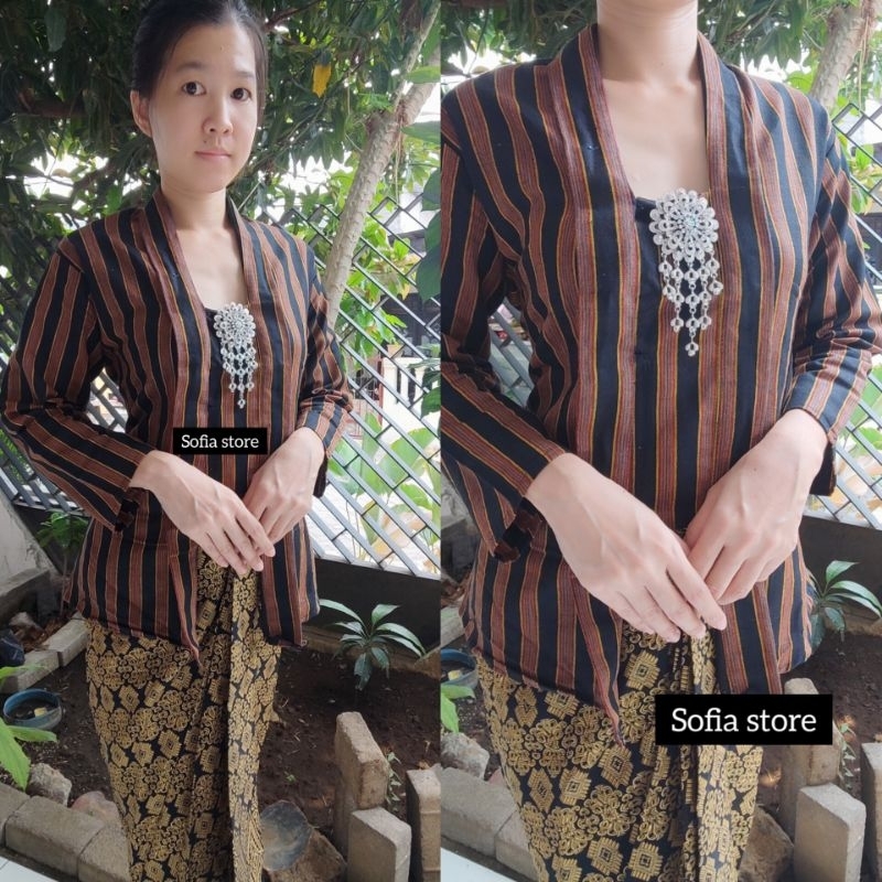 Tops only, Lurik Lurik Kebaya, Women, Teens, Adults, Javanese ...