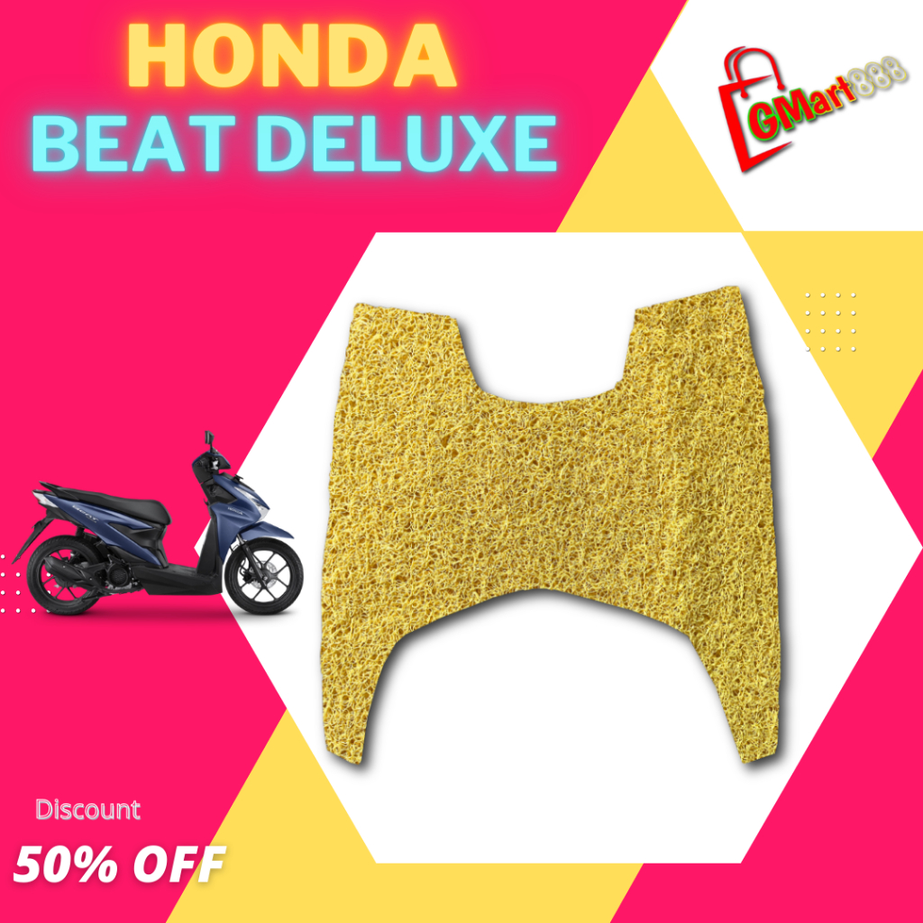 Honda Beat Deluxe Motorcycle Footwear Carpet - PVC COIL MAT | Shopee ...