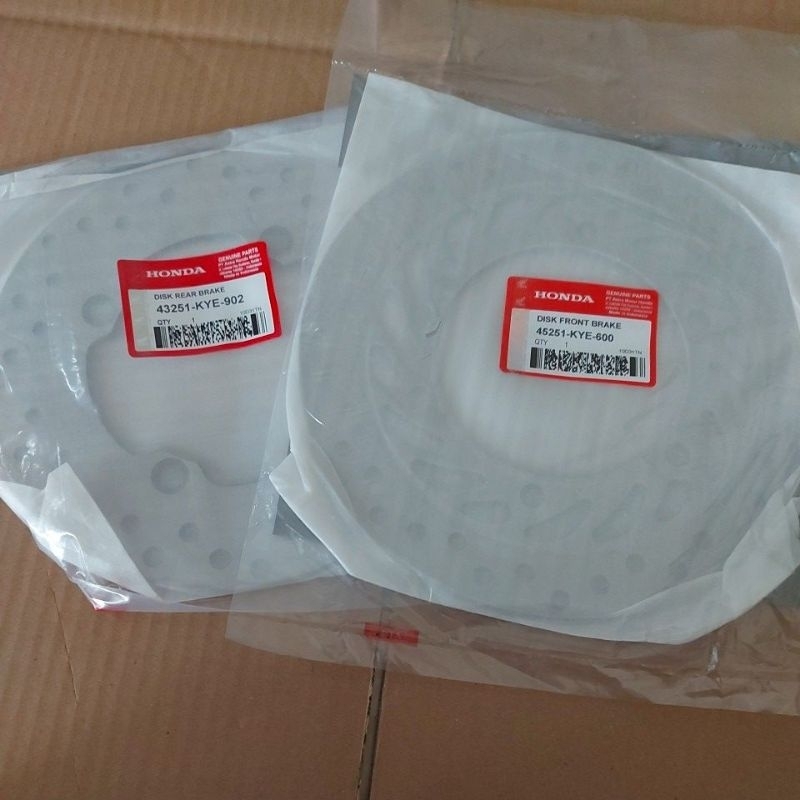 KYE Front and Rear Disc Plate Set for Mega Pro New Verza Tiger CB 150 R ...
