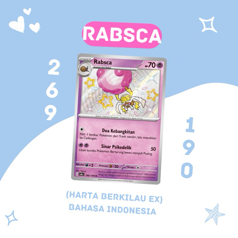 Rabsca Baby Shiny S SV4A 264/190 Pokemon TCG Indonesia | Shopee Philippines